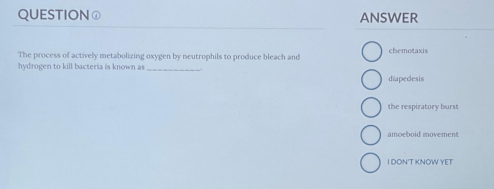 Solved QUESTIONANSWERThe process of actively metabolizing | Chegg.com