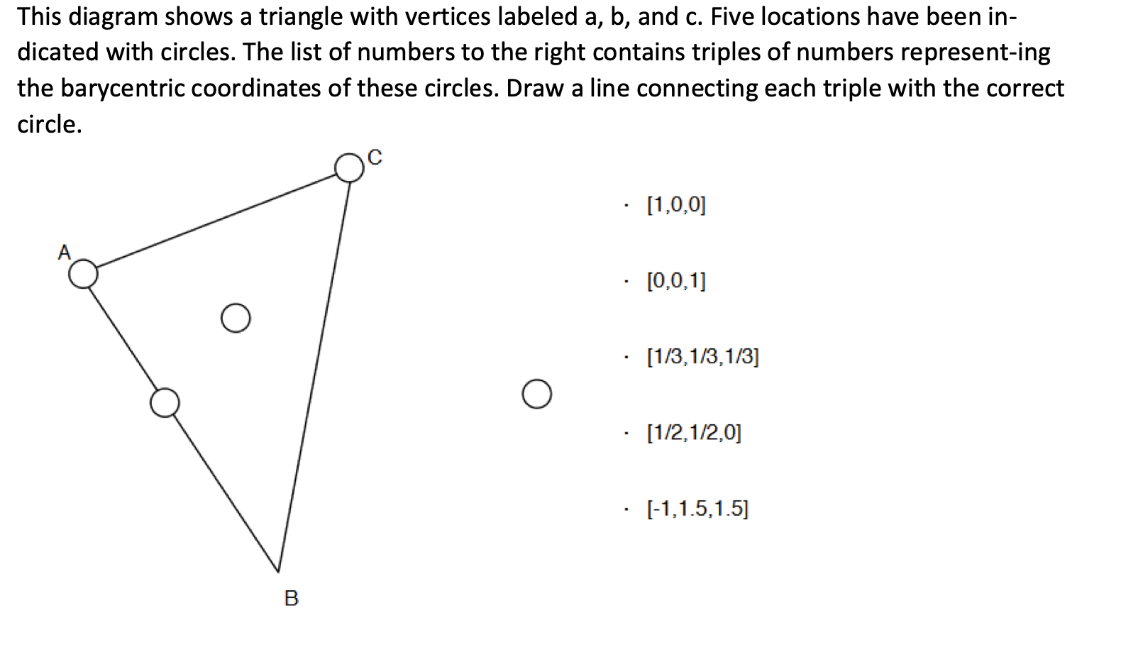 Solved This diagram shows a triangle with vertices labeled | Chegg.com