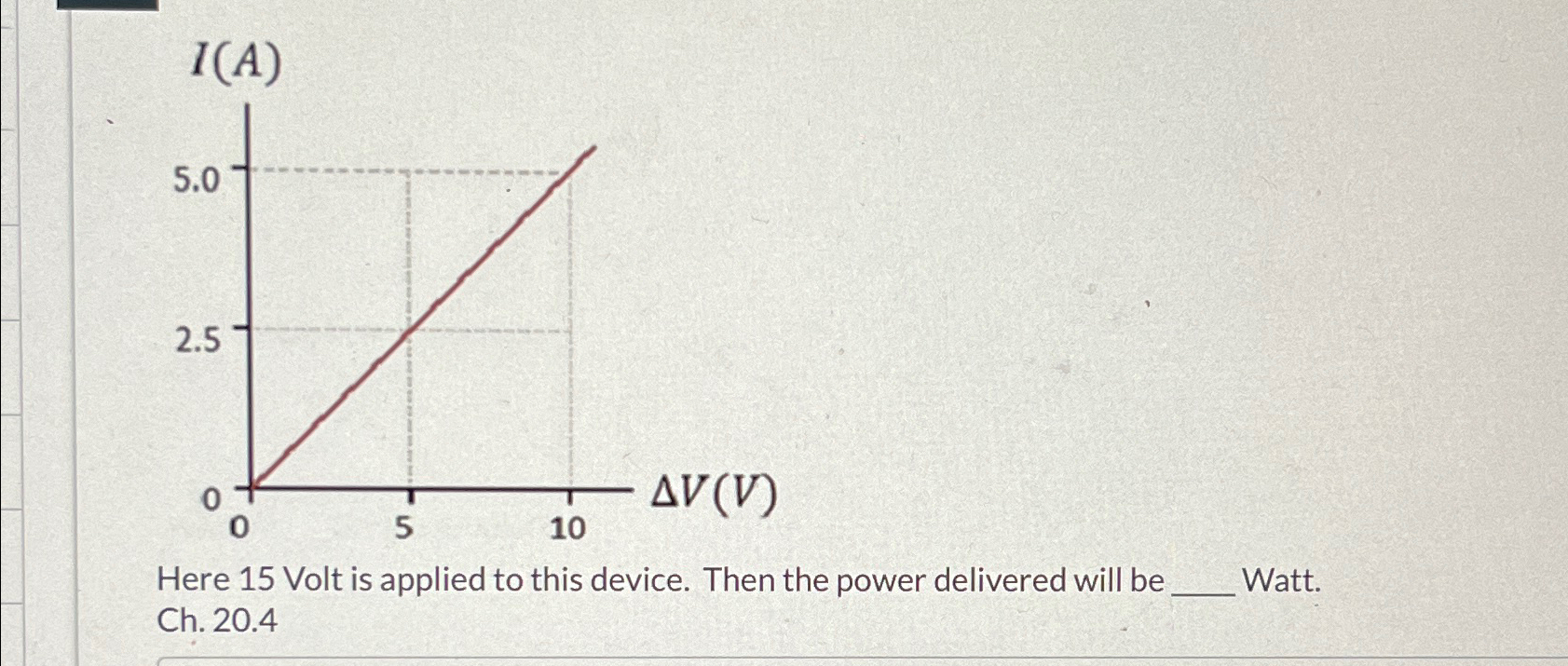 Solved Here 15 ﻿Volt is applied to this device. Then the | Chegg.com