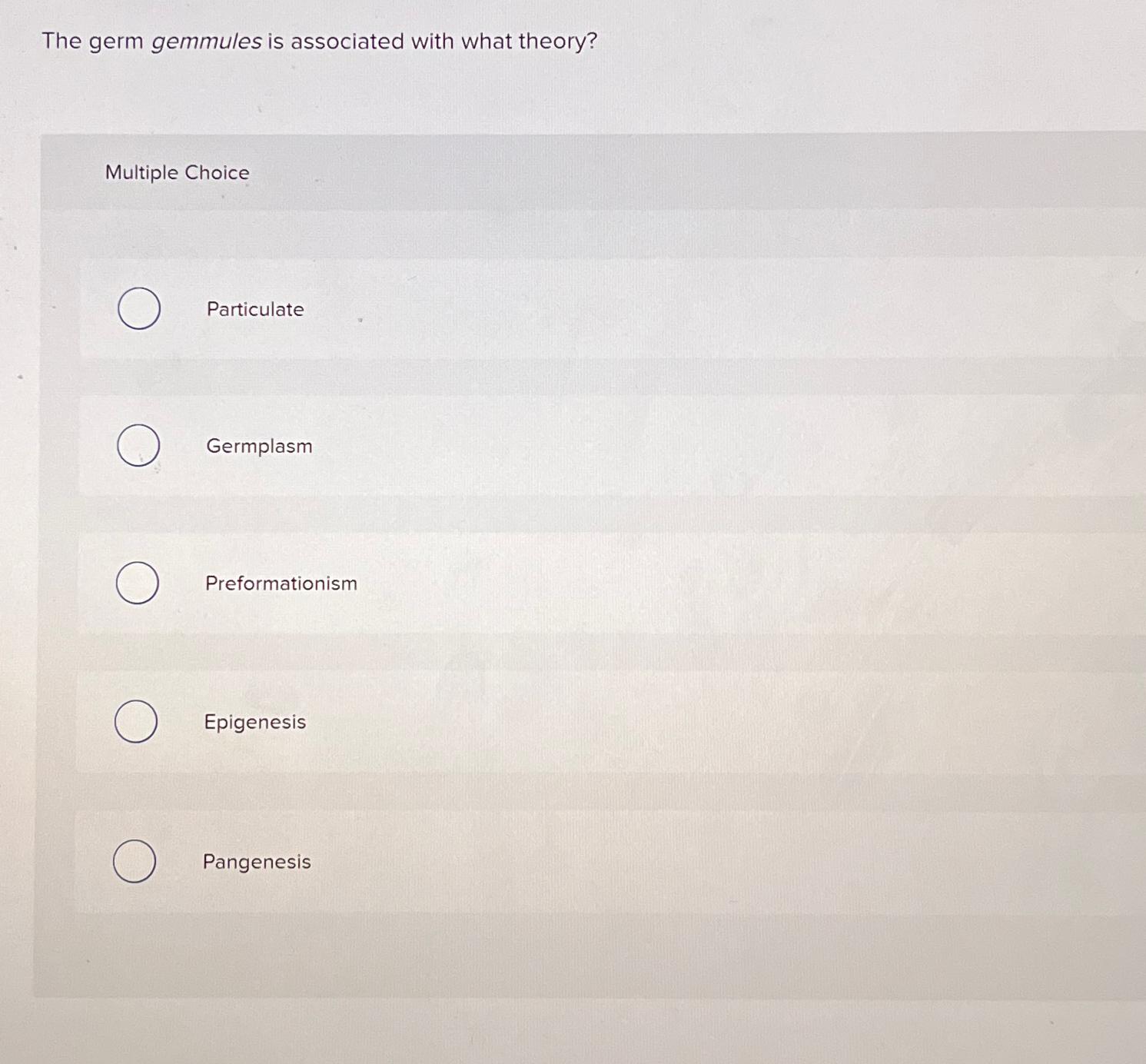Solved The germ gemmules is associated with what | Chegg.com