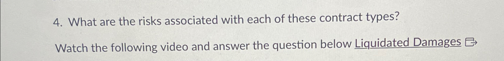 Solved What are the risks associated In unit price contract? | Chegg.com