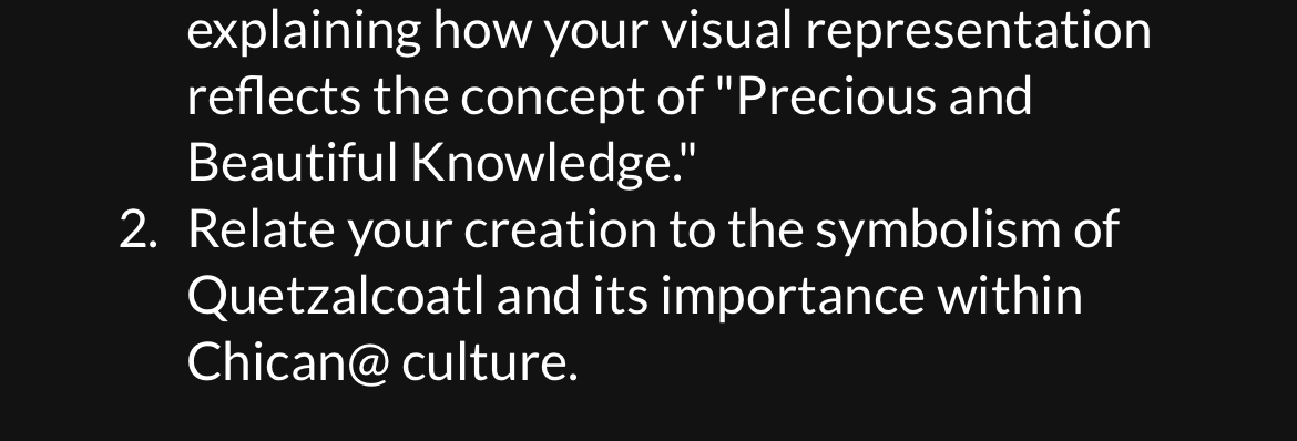 Solved explaining how your visual representation reflects | Chegg.com