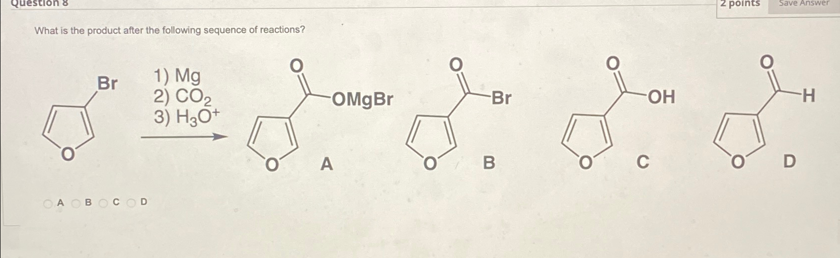 Solved What is the product after the following sequence of | Chegg.com