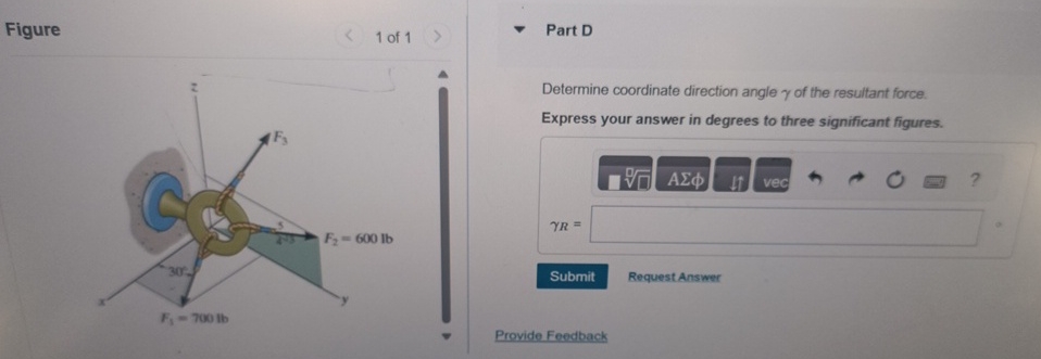 Solved If the coordinate direction angles for F3 ﻿with a | Chegg.com