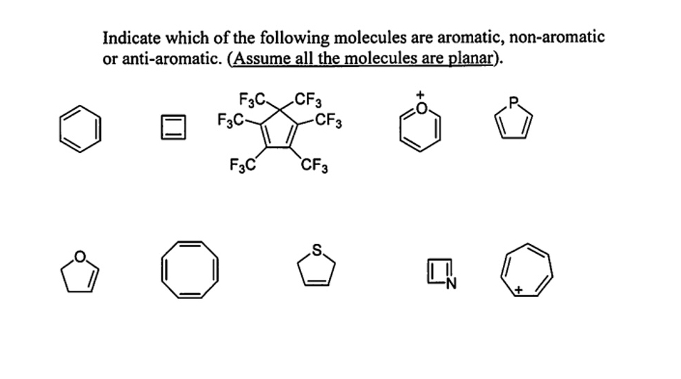 Solved Indicate which of the following molecules are | Chegg.com