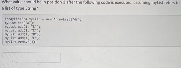 Solved What value should be in position 1 after the | Chegg.com
