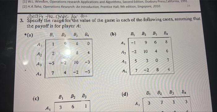 Solved [1] W.L. Winston, Operations research Applications | Chegg.com