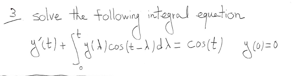 Solved 3 ﻿solve the following integral | Chegg.com