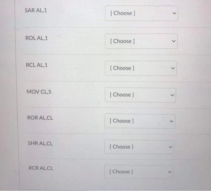 Solved Determine content of the destination operand & the | Chegg.com