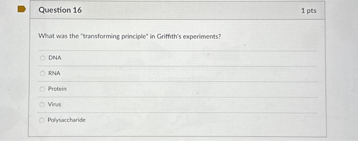 Solved Question 16 What was the "transforming principle" in | Chegg.com