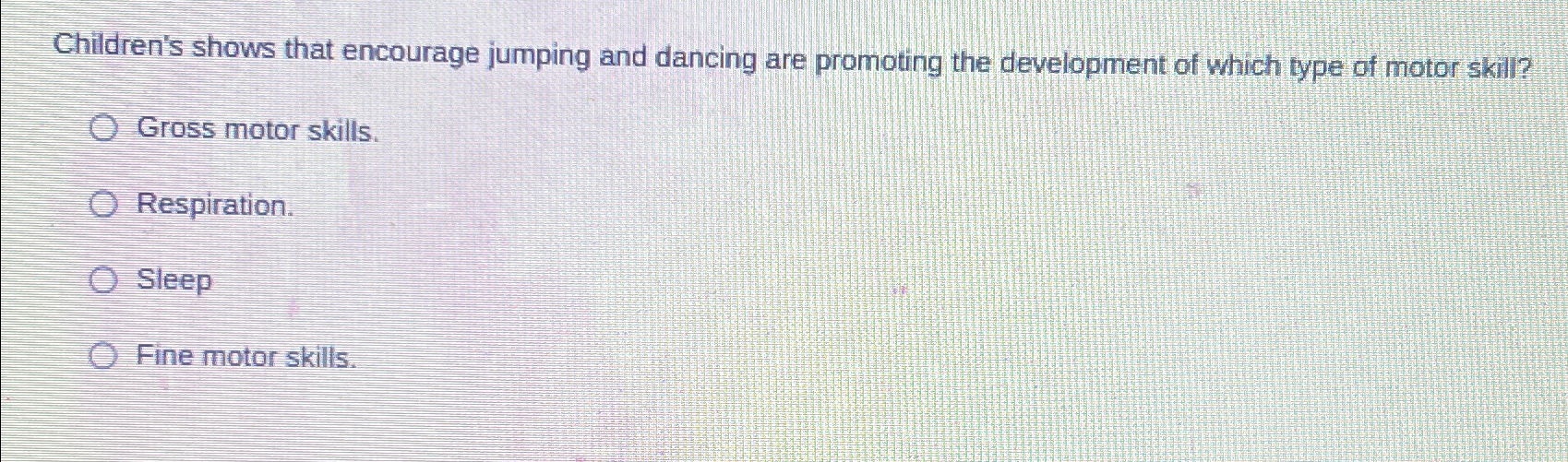 Solved Children's shows that encourage jumping and dancing | Chegg.com