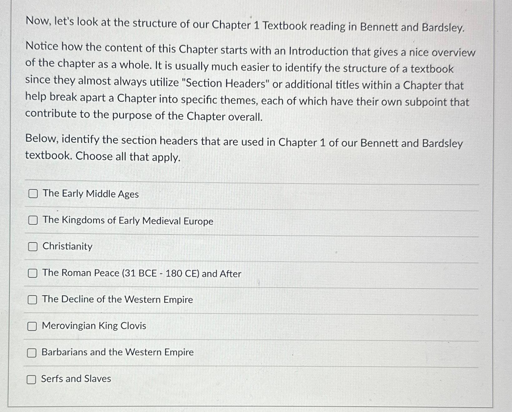 Solved Now, let's look at the structure of our Chapter 1 | Chegg.com