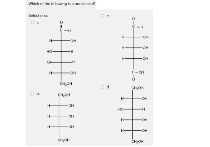Solved The structure shown below represents which of the | Chegg.com