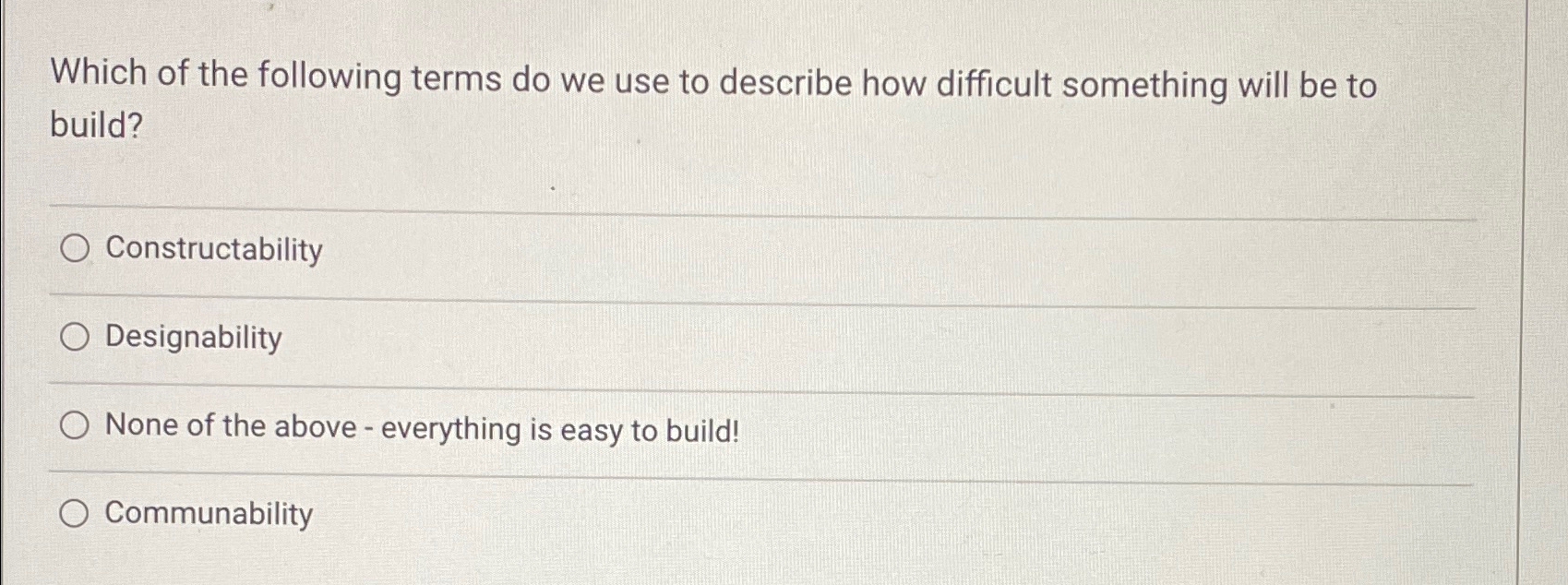 Solved Which of the following terms do we use to describe | Chegg.com