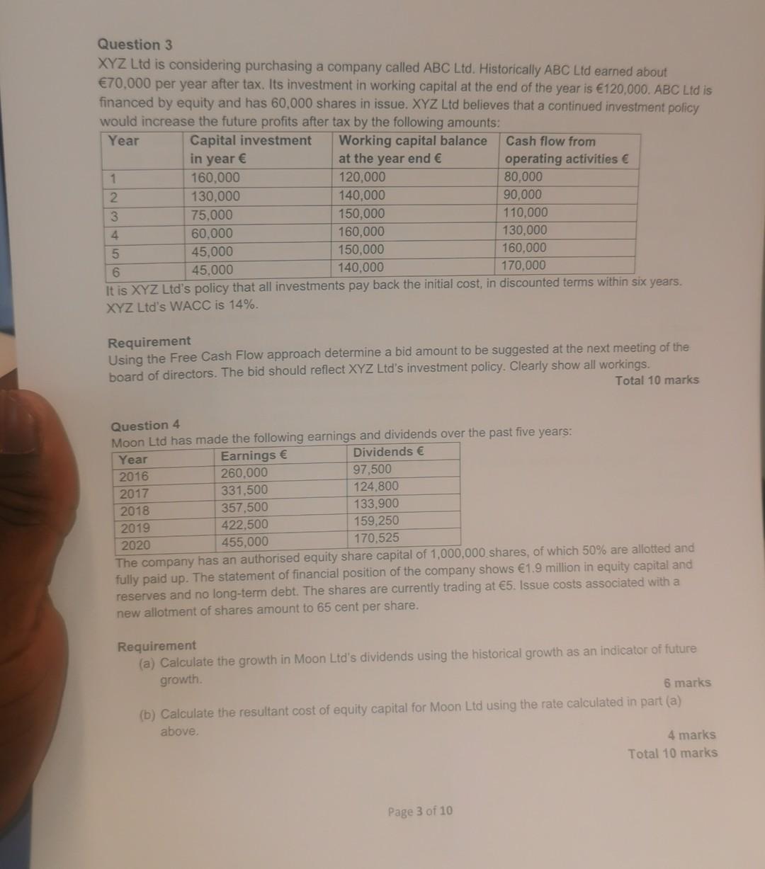 Requirement Usang the Free Cash Flow approach | Chegg.com