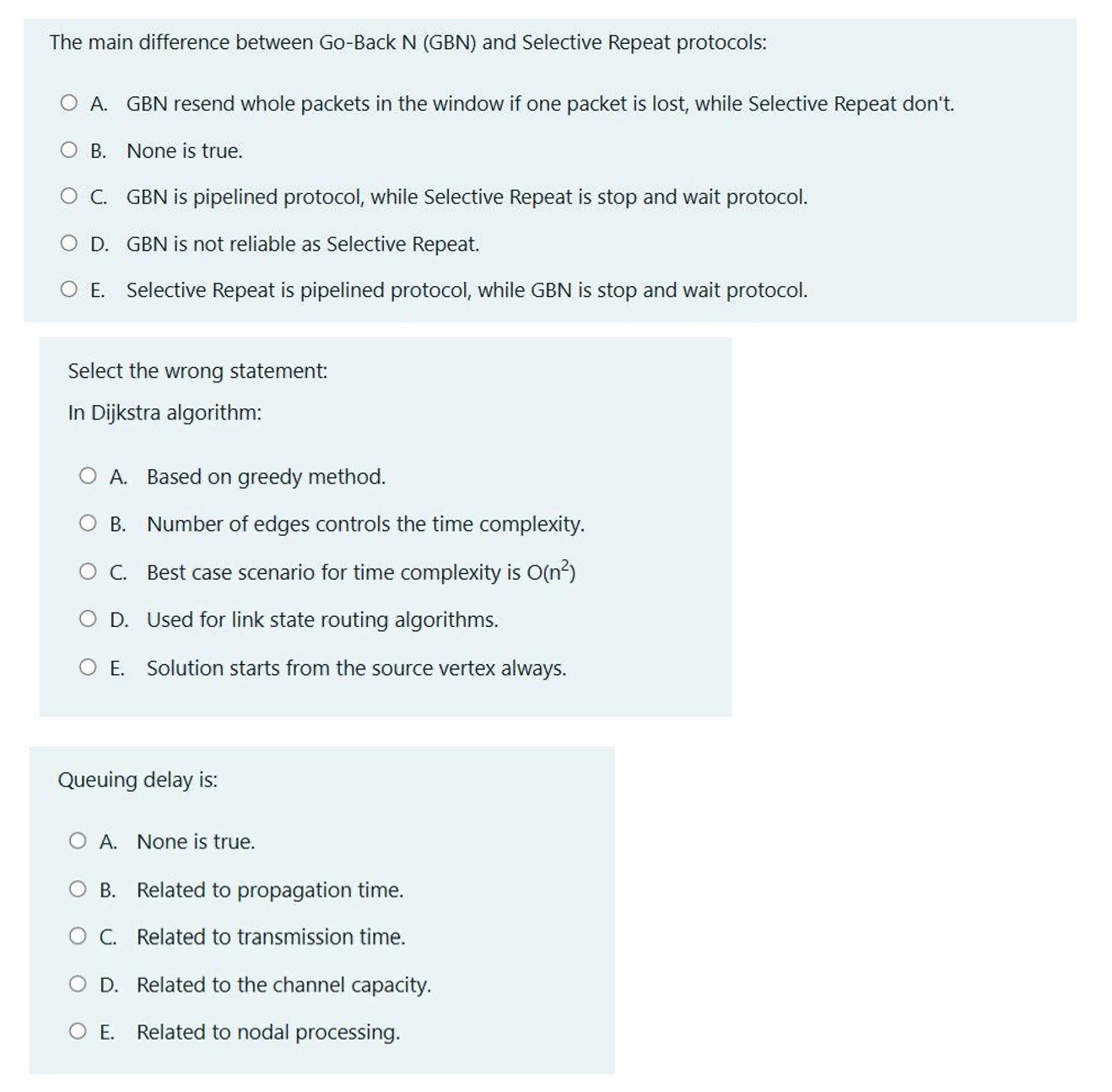 Solved 1The main difference between Go-Back N (GBN) ﻿and | Chegg.com