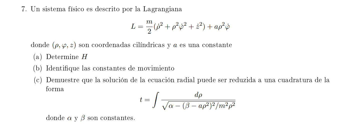 Solved A physical system is described by the | Chegg.com