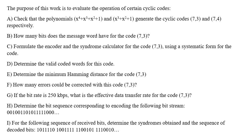 Solved The purpose of this work is to evaluate the operation | Chegg.com