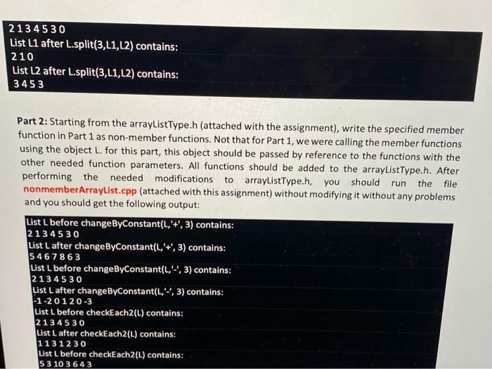 Part 1 Starting From The ArrayListType h attached Chegg