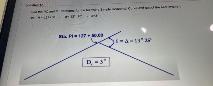 Solved Question 17 Find the PC and PT satations for the | Chegg.com
