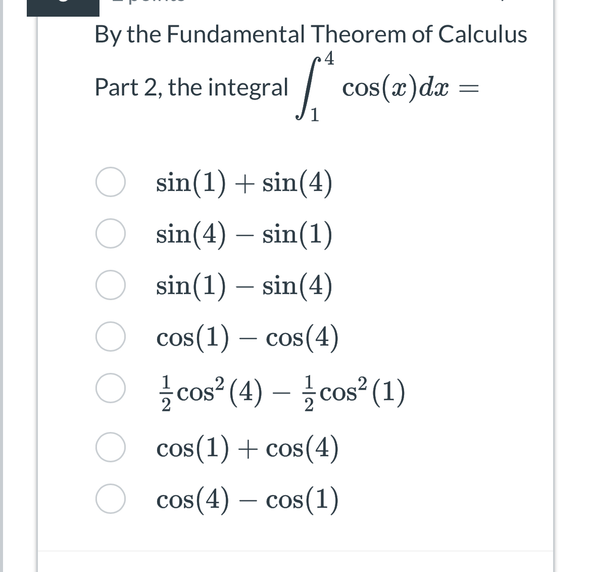 By the Fundamental Theorem of Calculus Part 2, ﻿the | Chegg.com