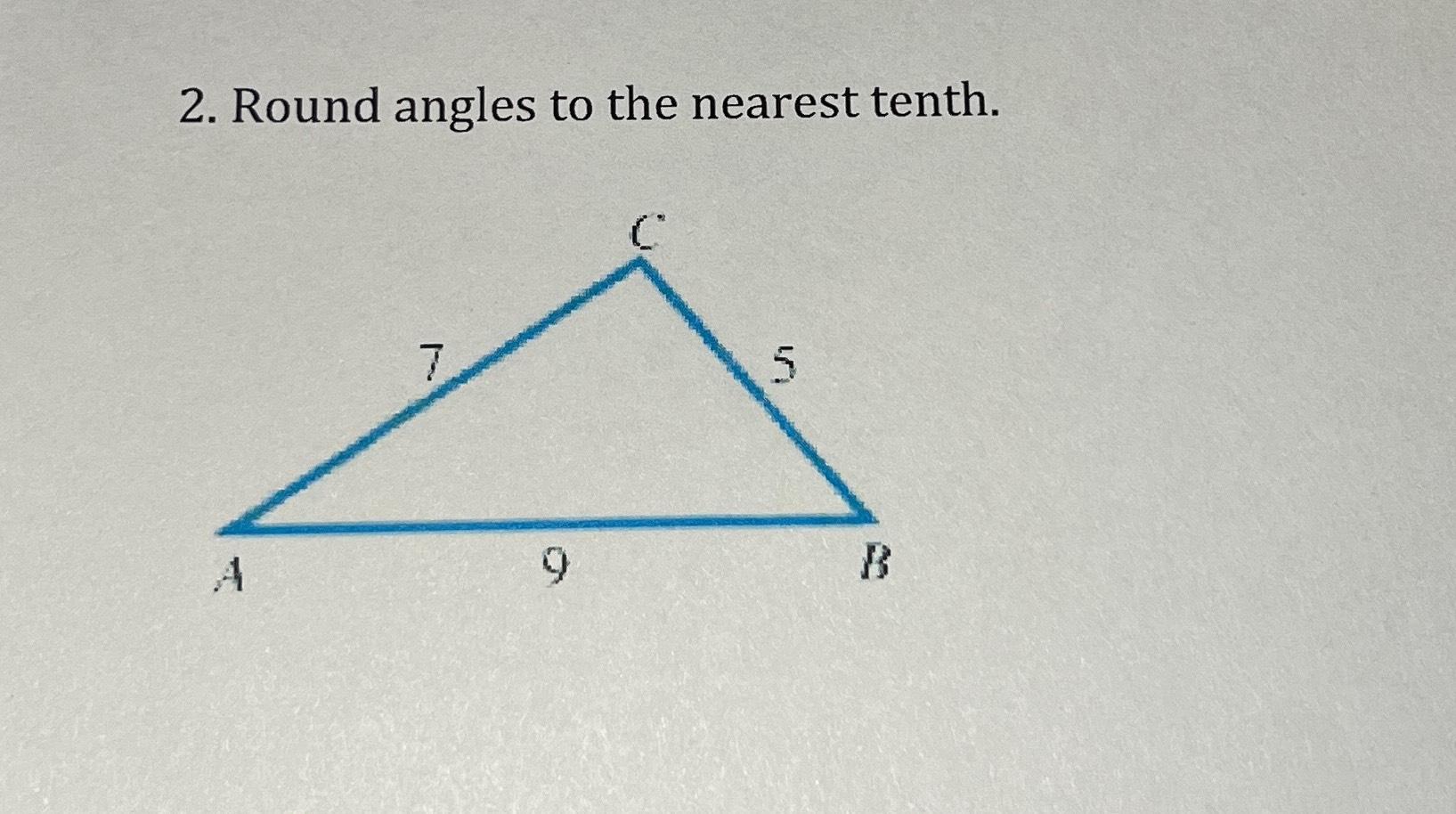 Solved Round angles to the nearest tenth. | Chegg.com