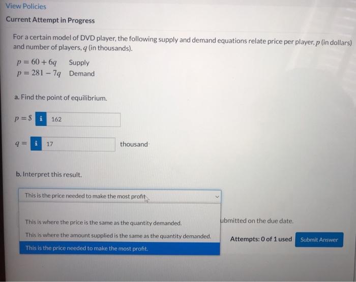 Solved View Policies Current Attempt in Progress Rewrite | Chegg.com