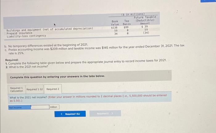 Solved Exercise 16-22 (Algo) Multiple temporary differences; | Chegg.com