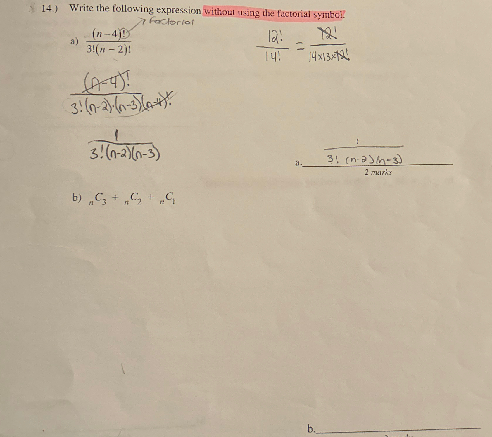Solved 14.) ﻿Write the following expression without using | Chegg.com