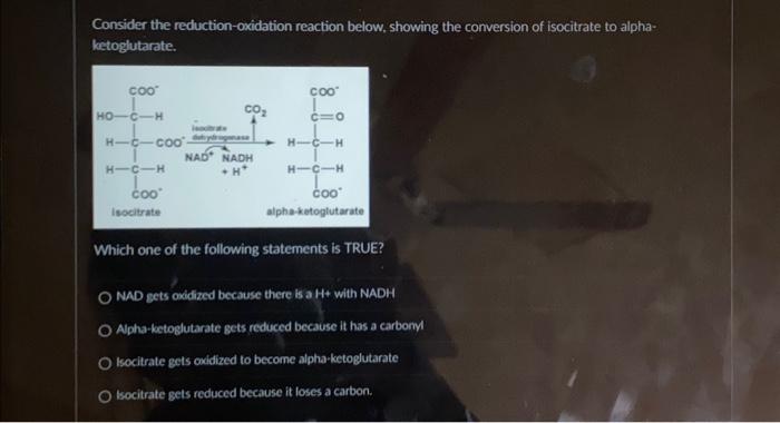 Solved Consider the reduction-oxidation reaction below, | Chegg.com