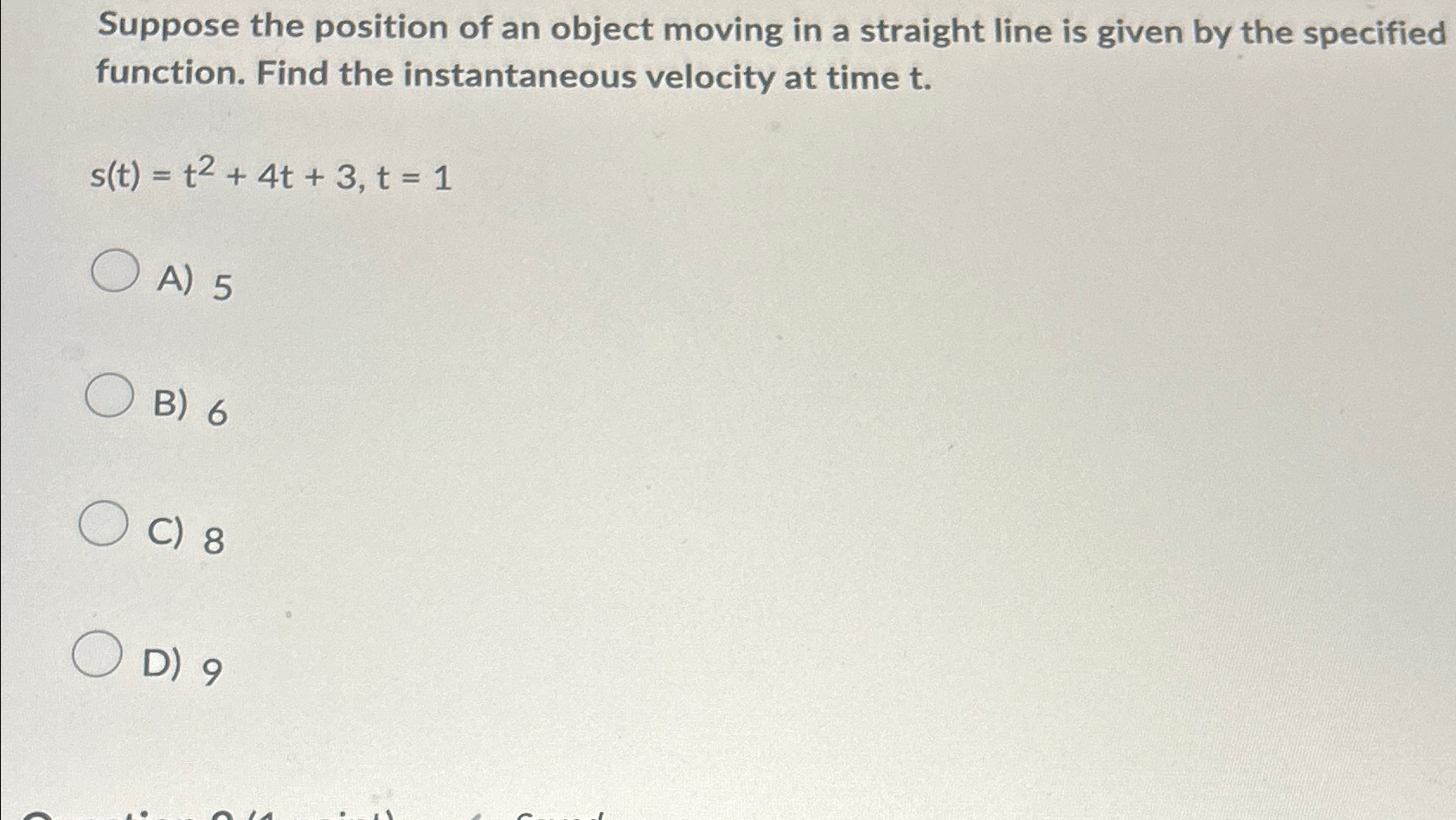 Solved Suppose The Position Of An Object Moving In A