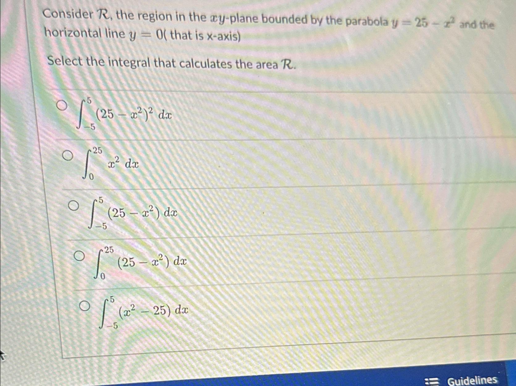 Solved Consider R, ﻿the region in the xy-plane bounded by | Chegg.com