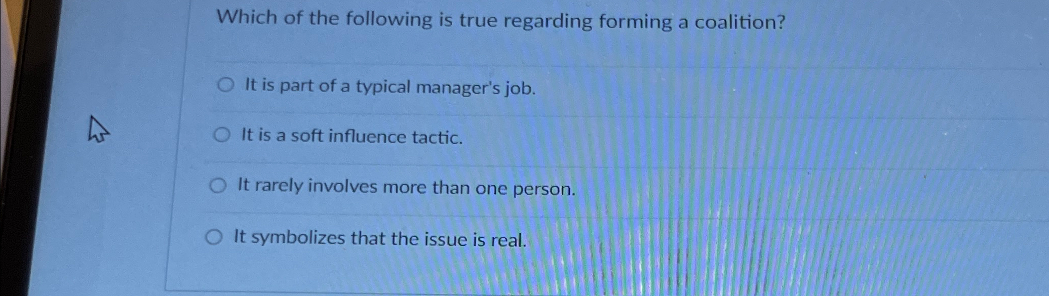 Solved Which of the following is true regarding forming a | Chegg.com