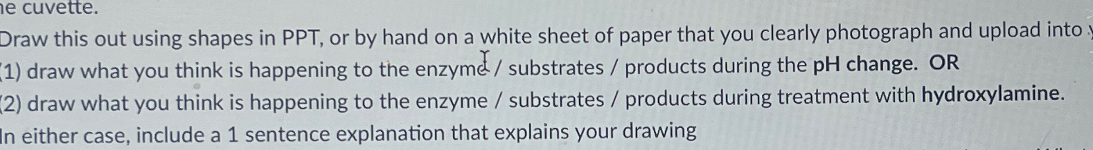 Solved le cuvette.\\nDraw this out using shapes in PPT, or | Chegg.com