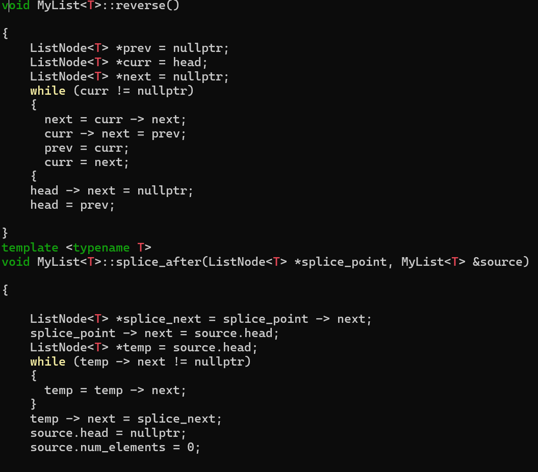 Solved while making a linked list, trying to get the reverse | Chegg.com