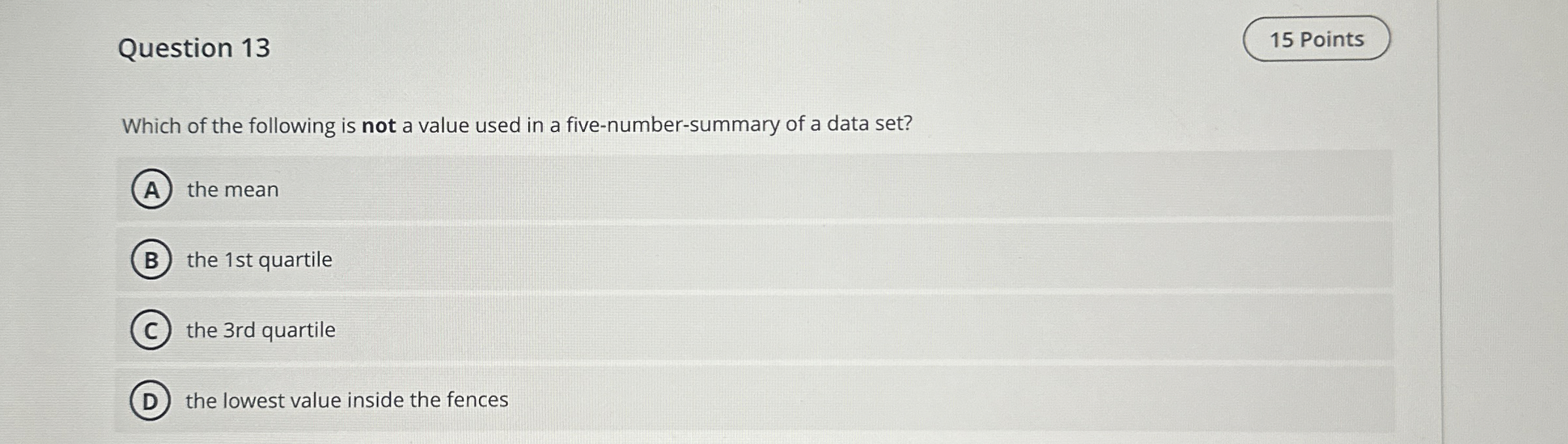 Solved Question 13Which of the following is not a value used | Chegg.com