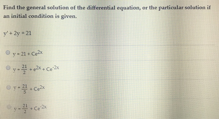 Solved Find the general solution of the differential | Chegg.com