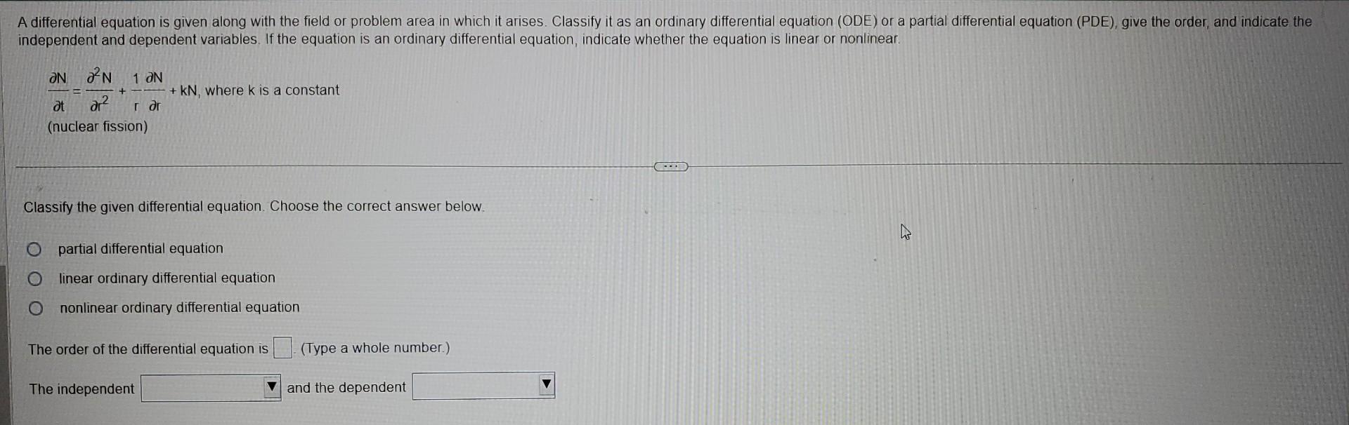Solved independent and dependent variables. If the equation | Chegg.com