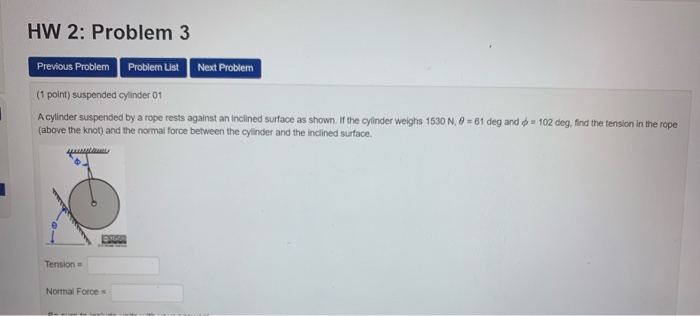 Solved HW 2: Problem 4 Previous Problem Problem List Next | Chegg.com