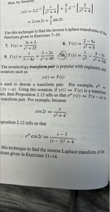 Solved then, by linearity. | Chegg.com