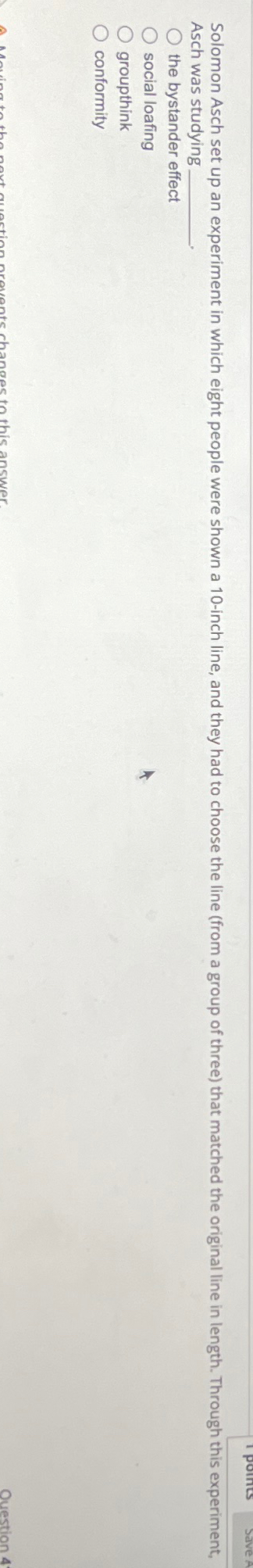 Solved Solomon Asch set up an experiment in which eight | Chegg.com