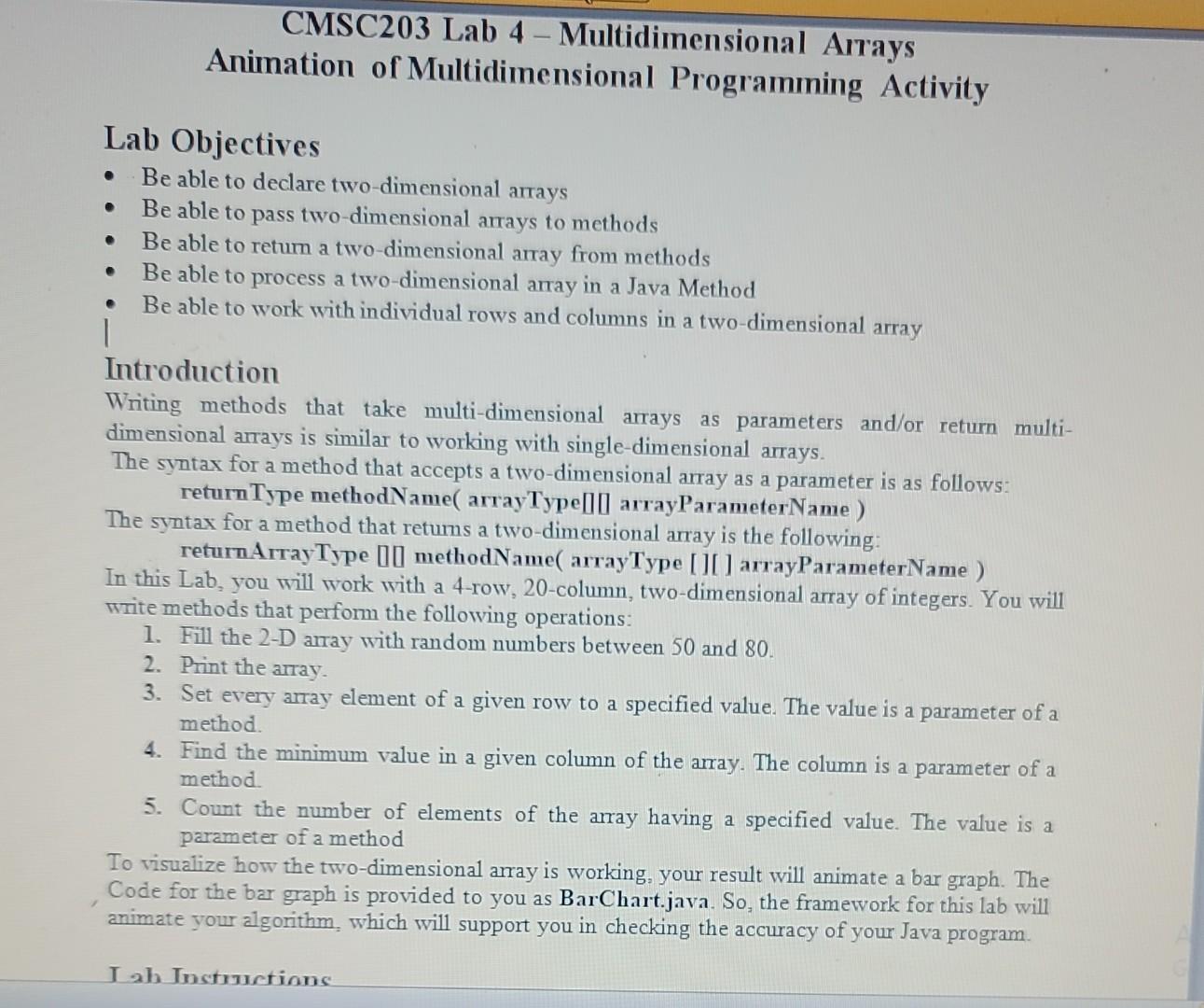 Animation Of Multidimensional Programming Activity 2870
