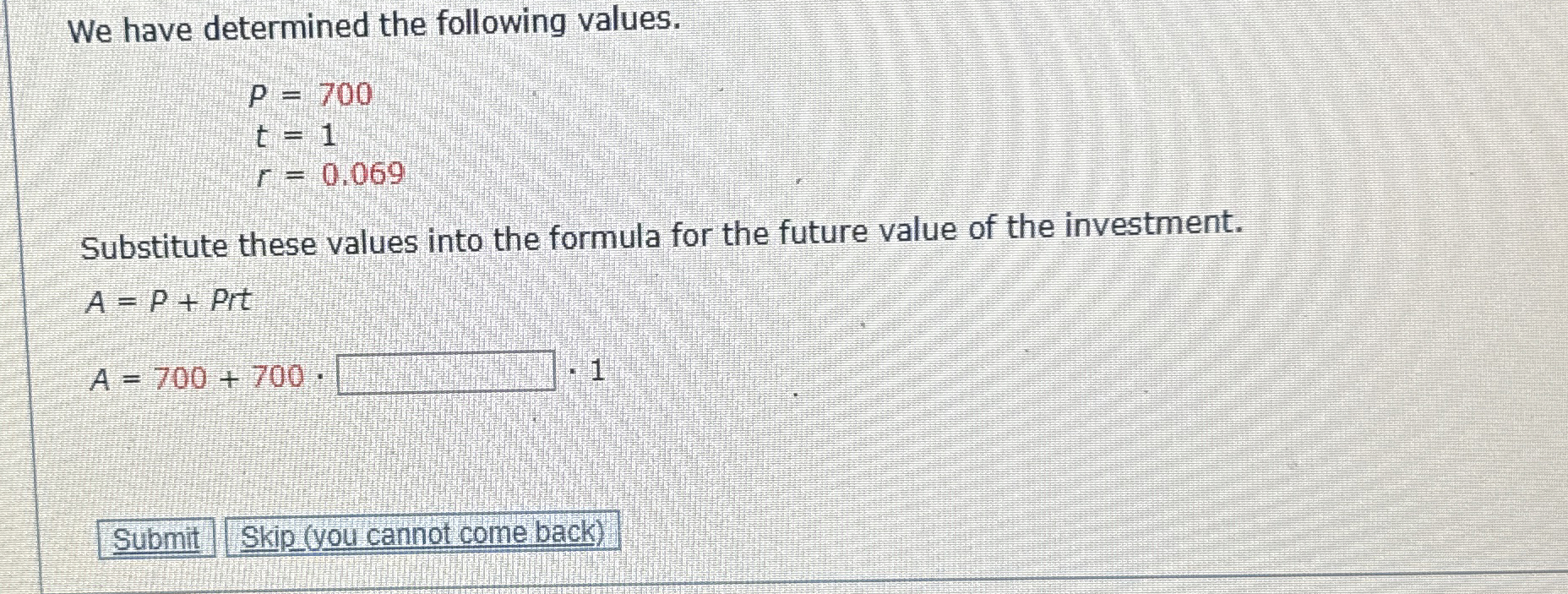 Solved We have determined the following | Chegg.com