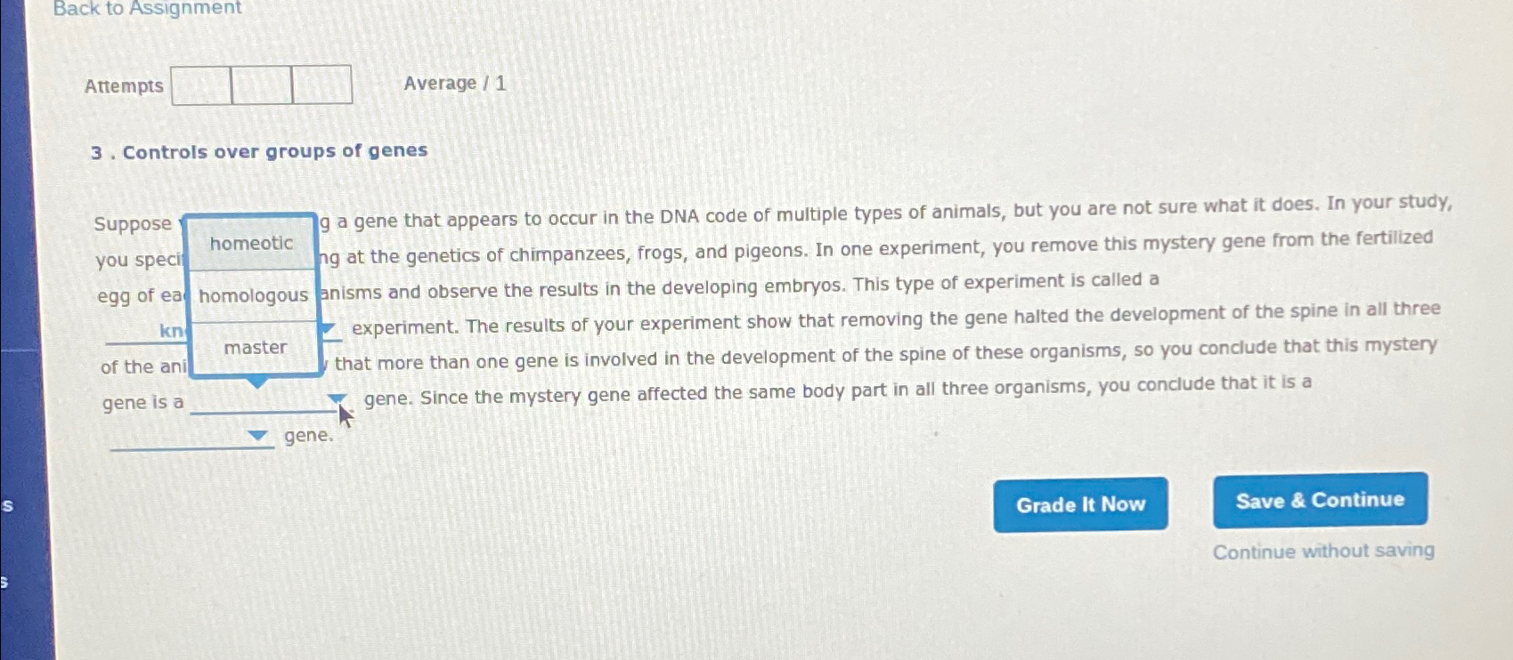 Solved Back to AssignmentAttempts Average ?13. ﻿Controls | Chegg.com