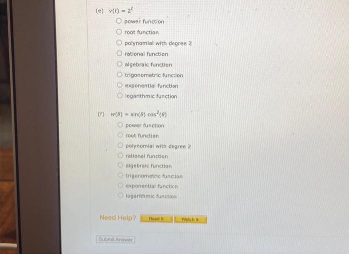 Solved Classify each function as a power function, root | Chegg.com