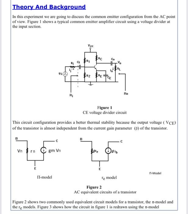 Solved equivalent circuit to model the transistor for the | Chegg.com