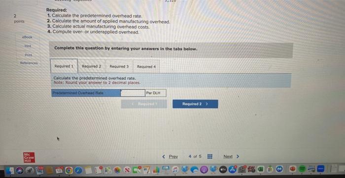 Solved E2-18 (Algo) Calculating Actual and Applied | Chegg.com