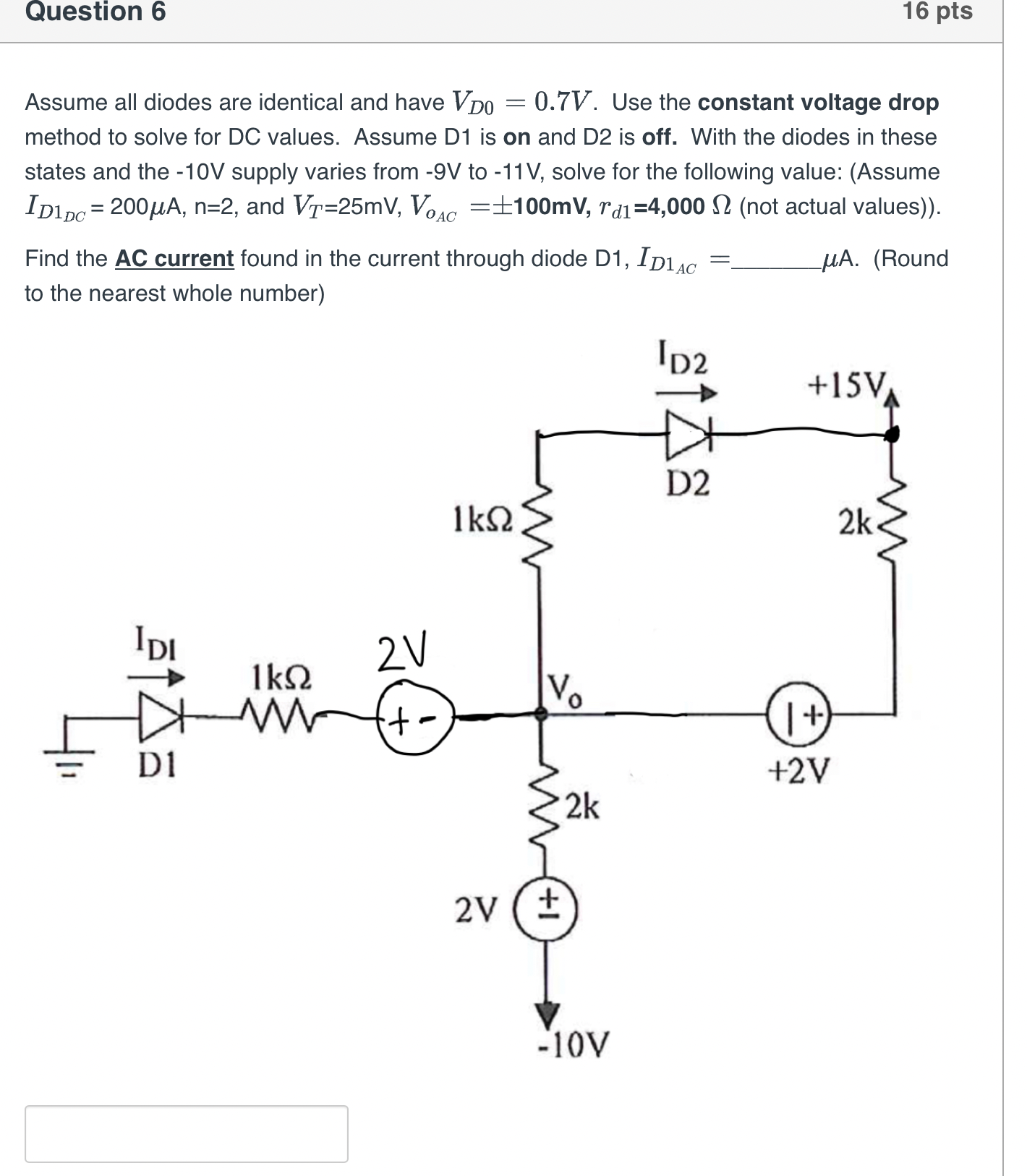 Solved Assume all diodes are identical and have | Chegg.com