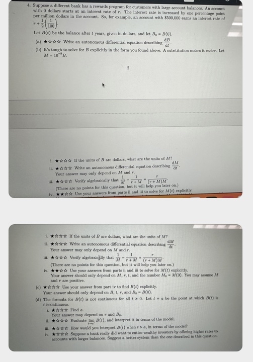 Suppose a different benk has a rewards program for | Chegg.com