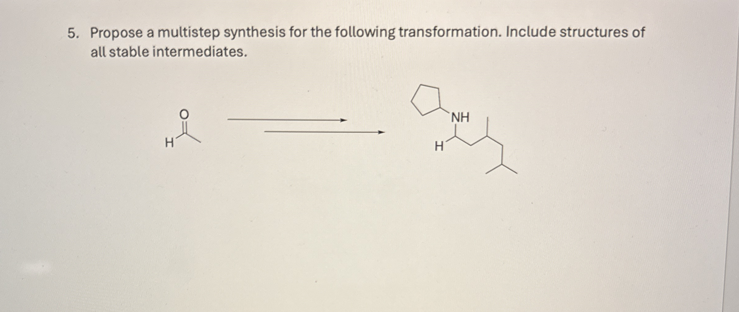 Solved Propose a multistep synthesis for the following | Chegg.com